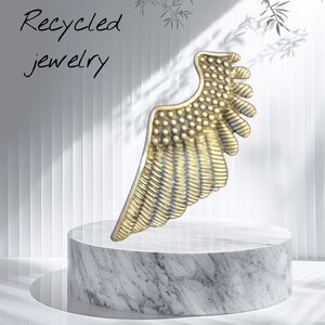 Jewelry | P03 Pin Antique Silver Tone Wing | Poshmark